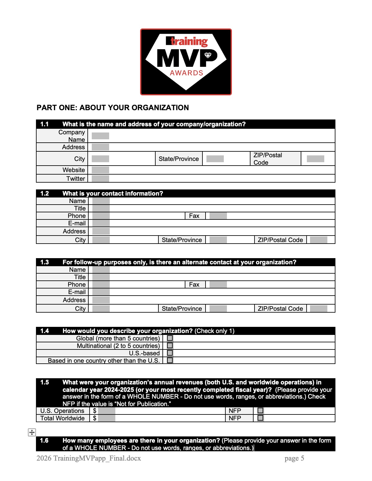 How to Apply | Training MVP Awards